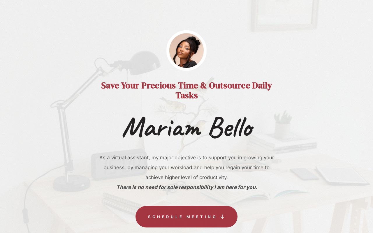 Virtual Assistant Mariam